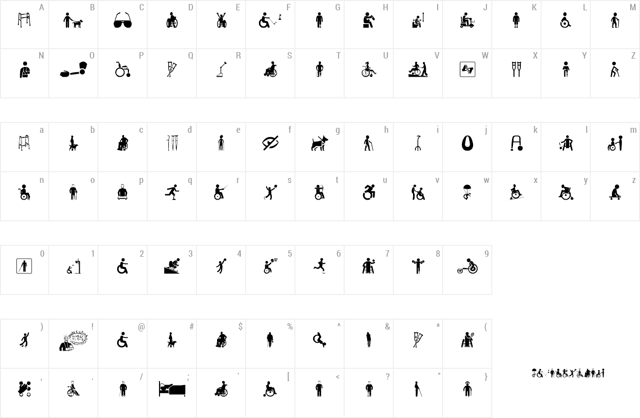 Disabled Icons Font