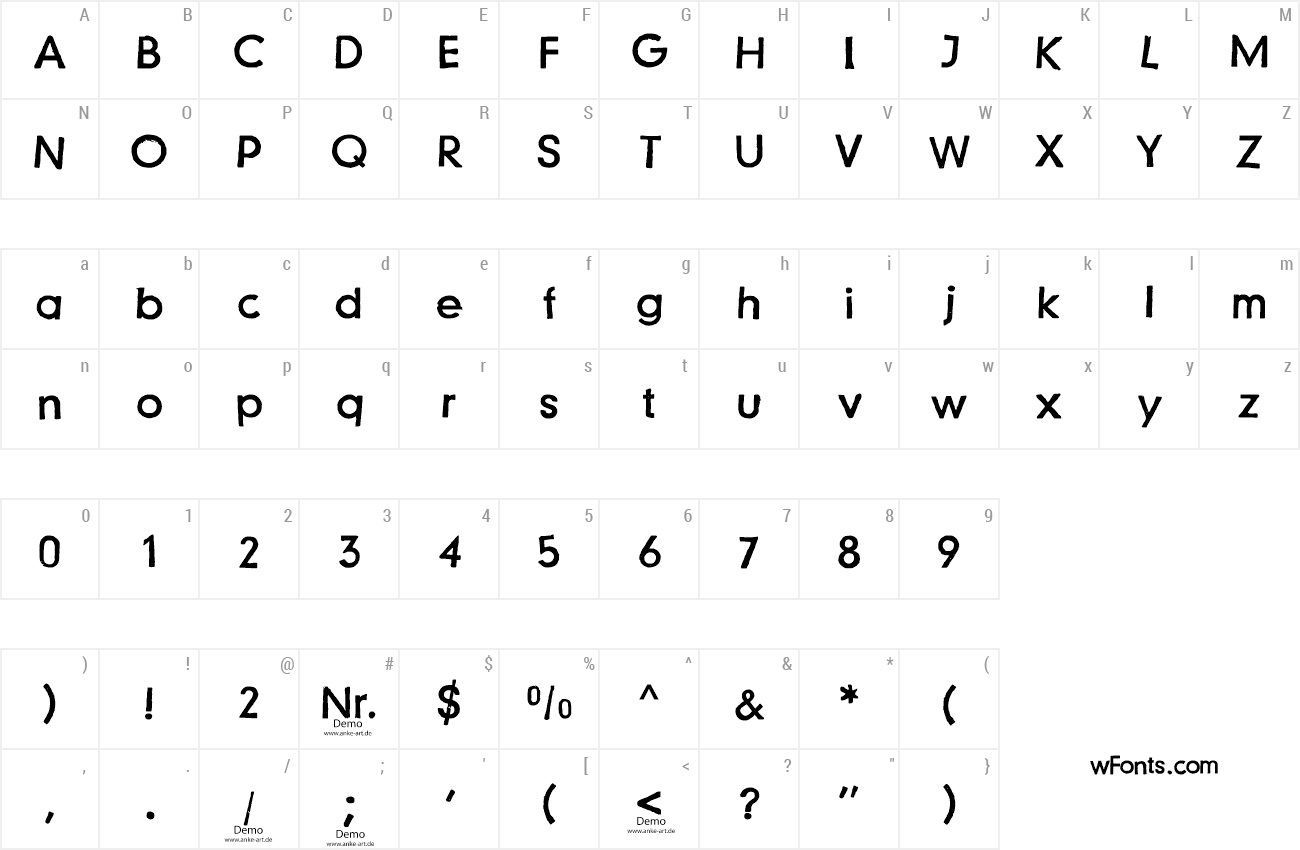 Just another stamp font - Demo Font
