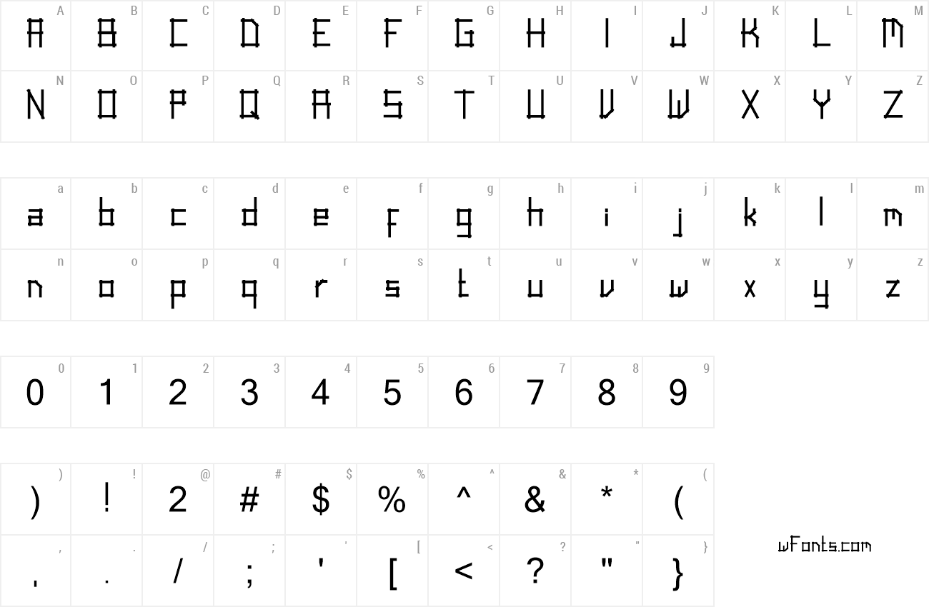 Linear Script Font