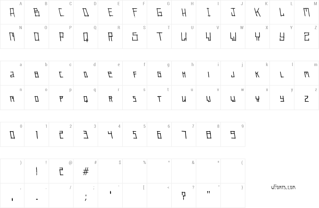 pin me needles Font