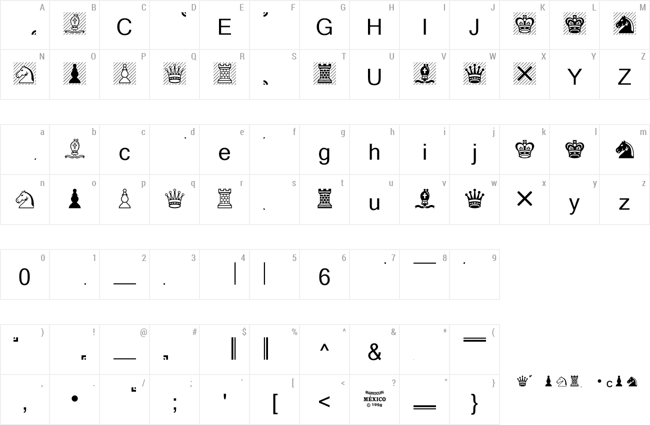 Chess Leipzig Font