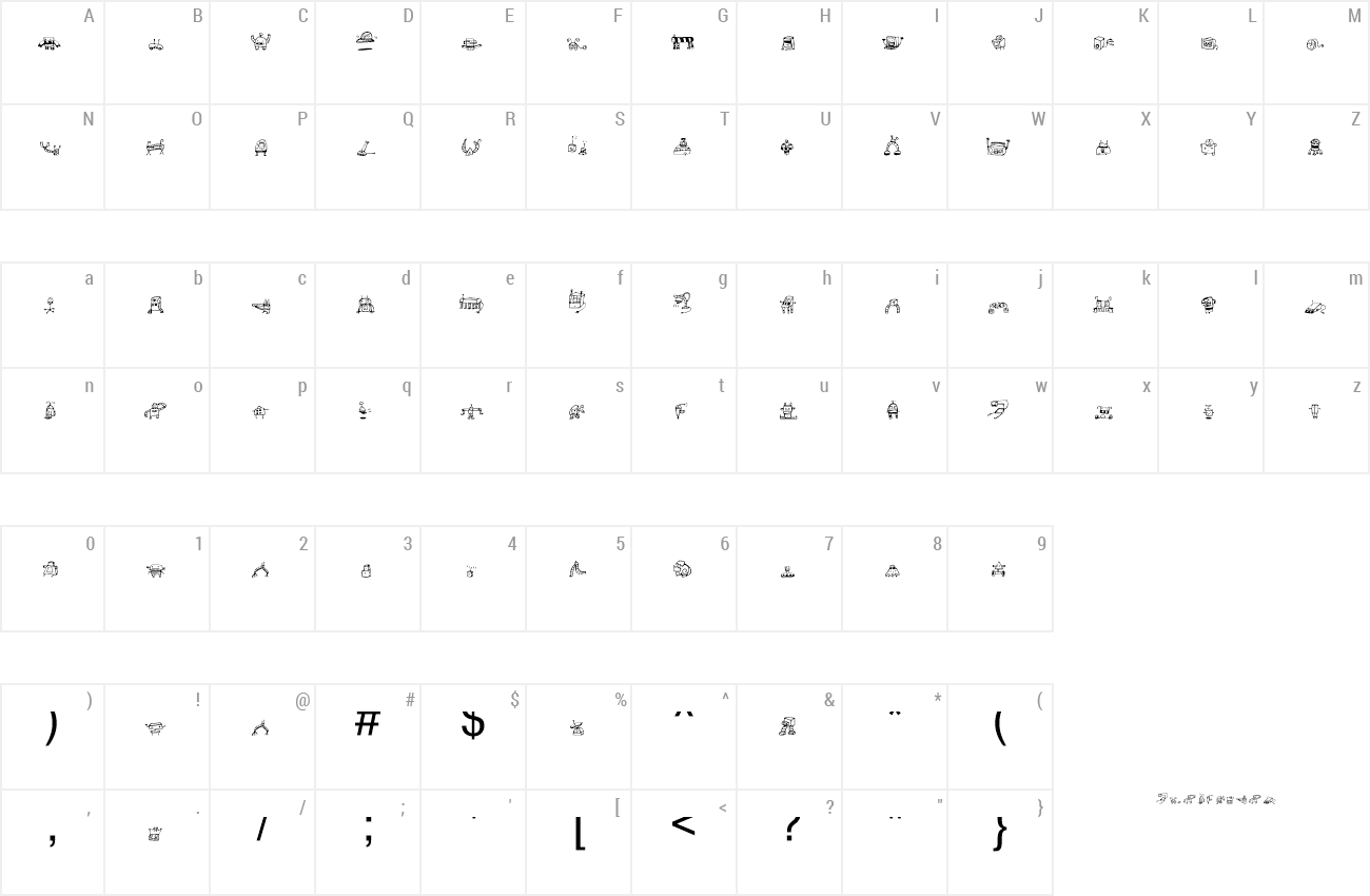 Alphabots Font