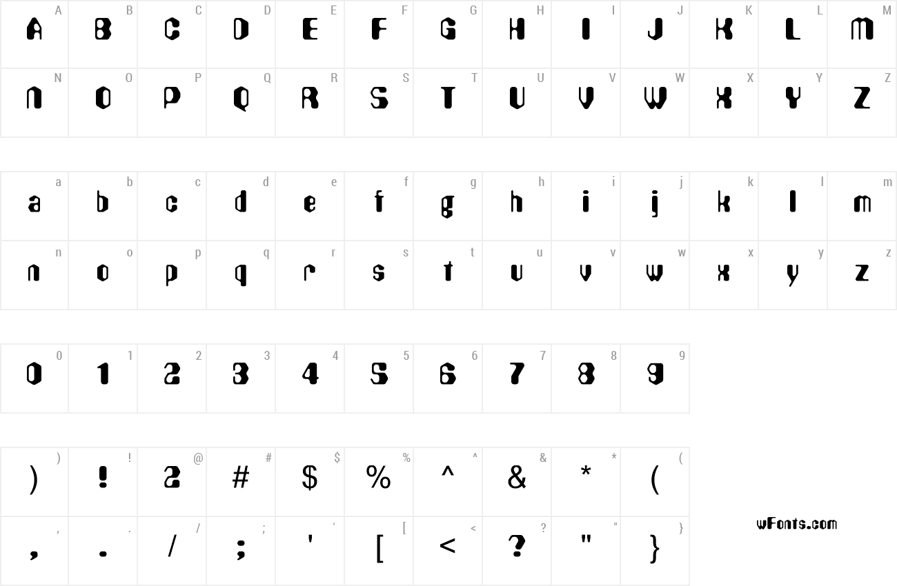 Hexadecimal Font