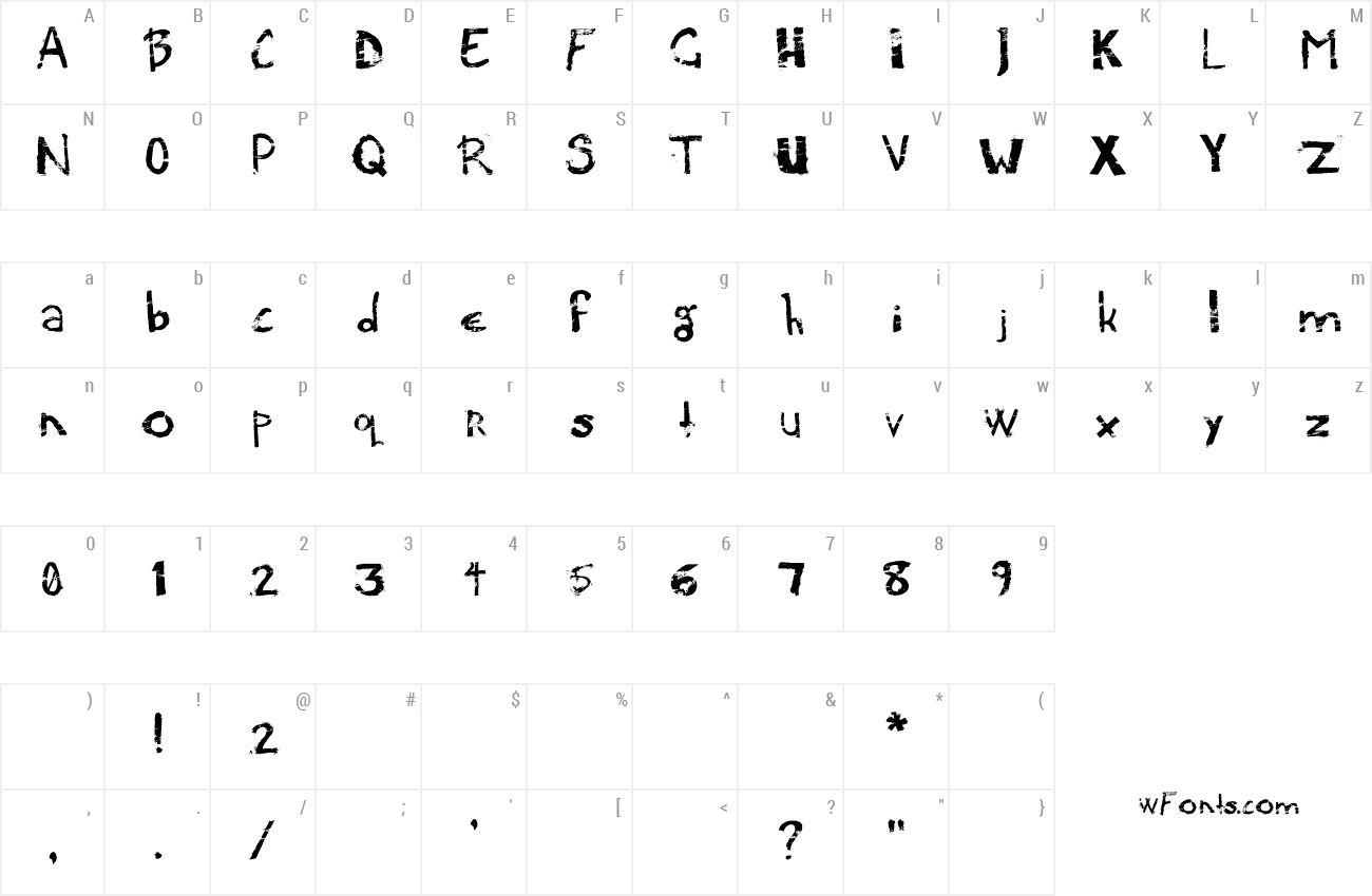 Potato Print Font