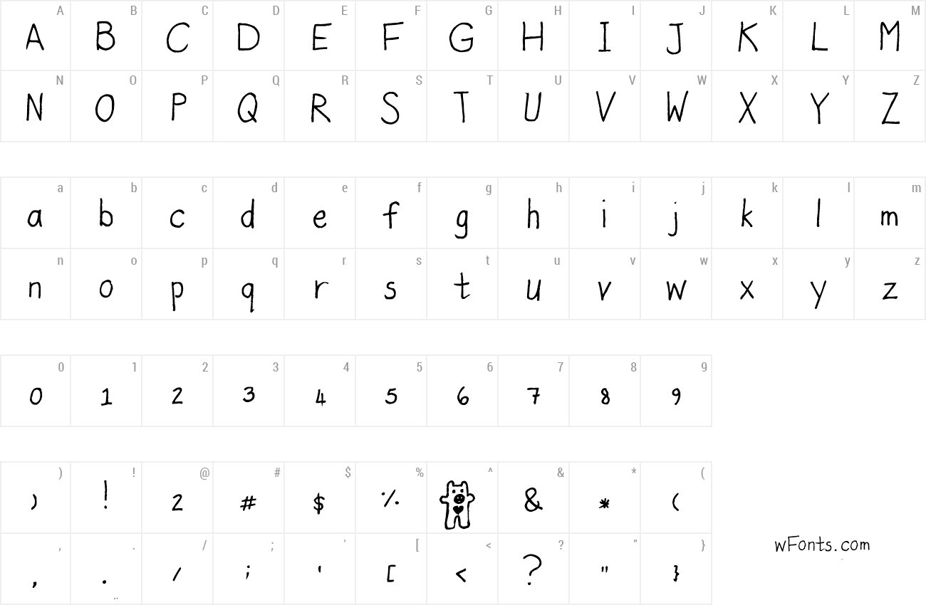 Kristenalwaysnotsonormal Font