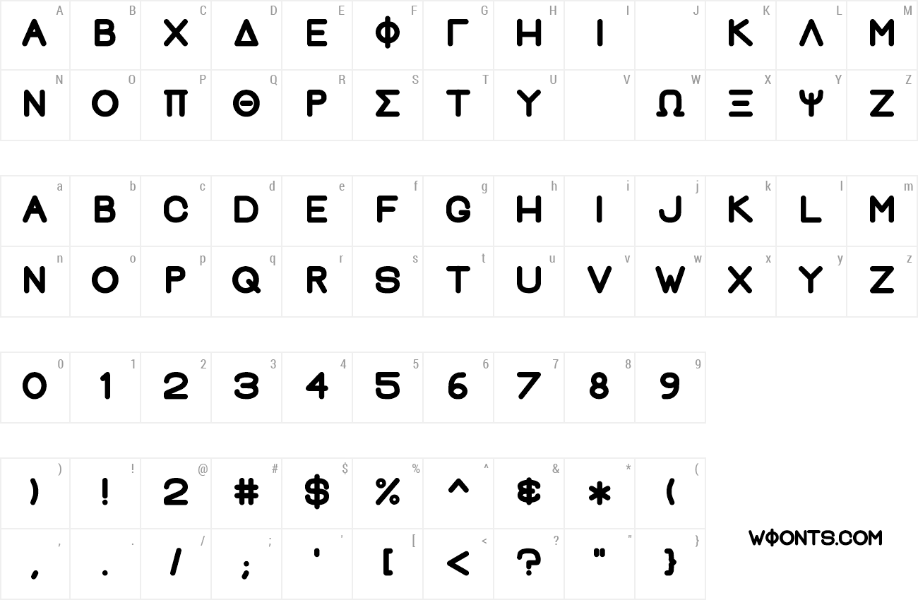 Greek House Fat Font