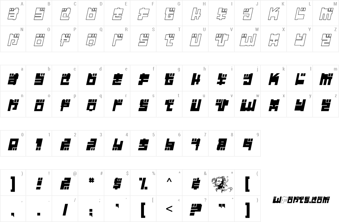 Year 2000 Replicant Font