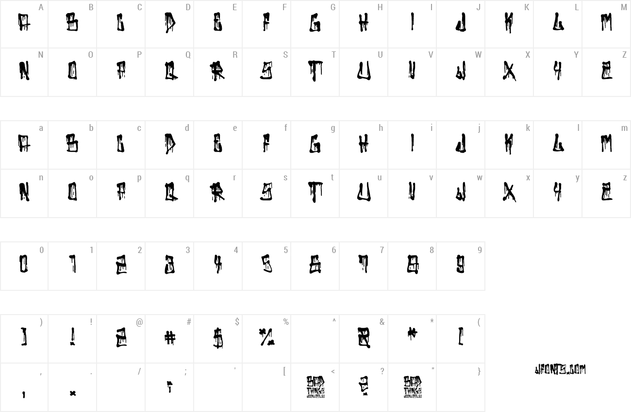 Bad Things Font