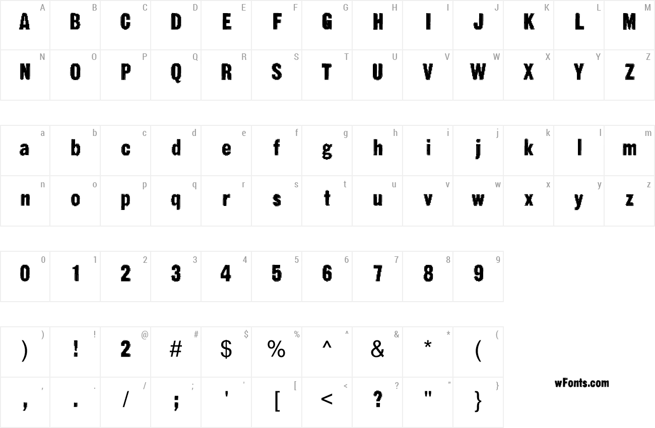 Static Age Font
