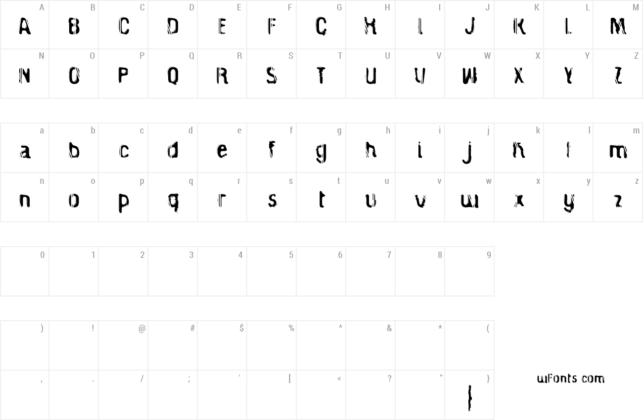 Caged Prisoner Font