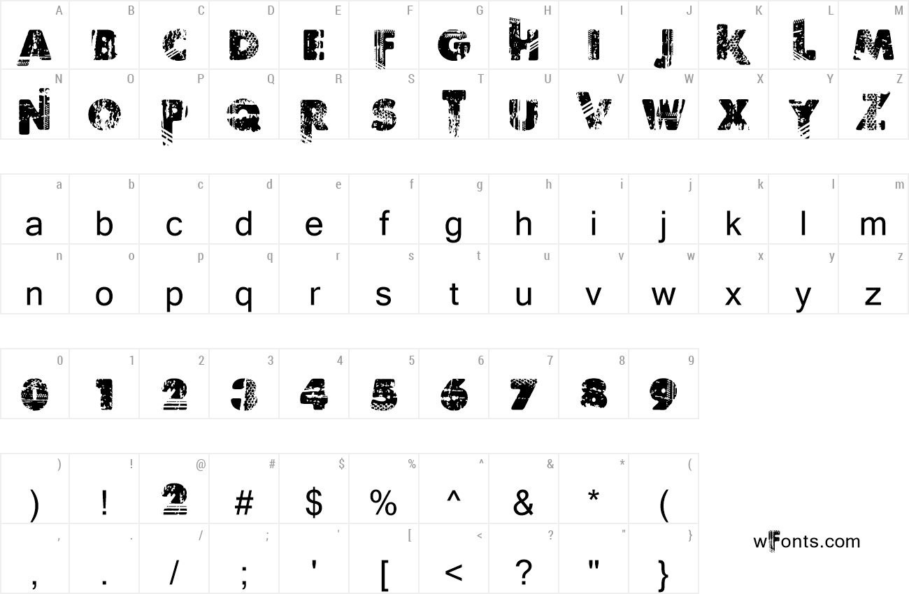 Border Line Font
