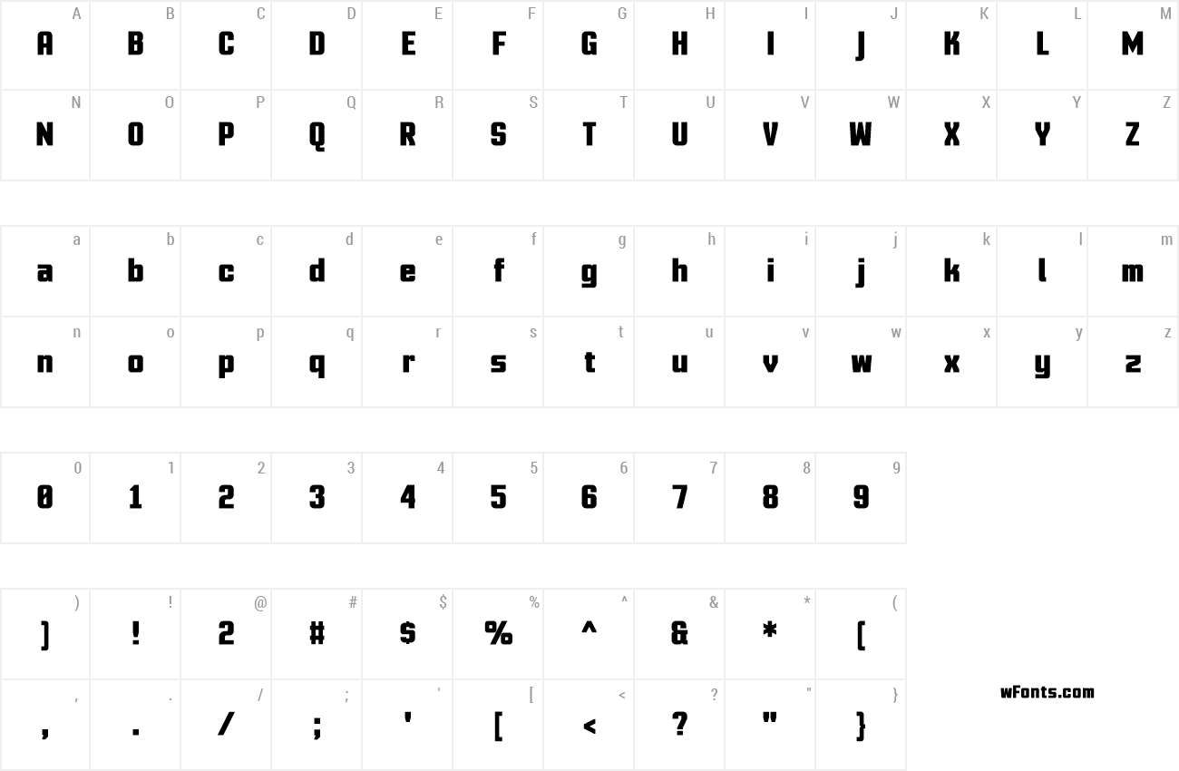 Motion Control Font