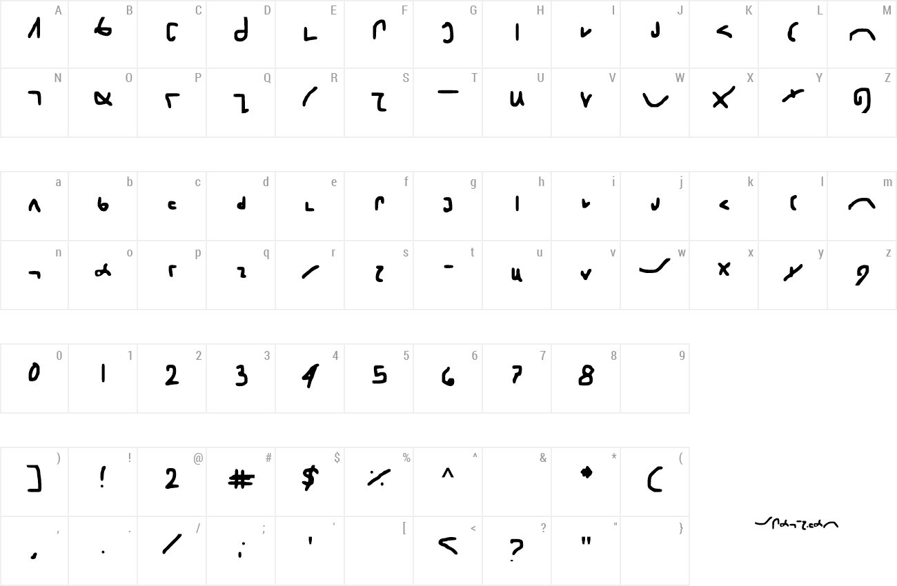 shorthand Font