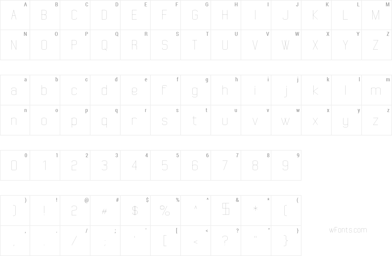 CNC Vector Mirror Font