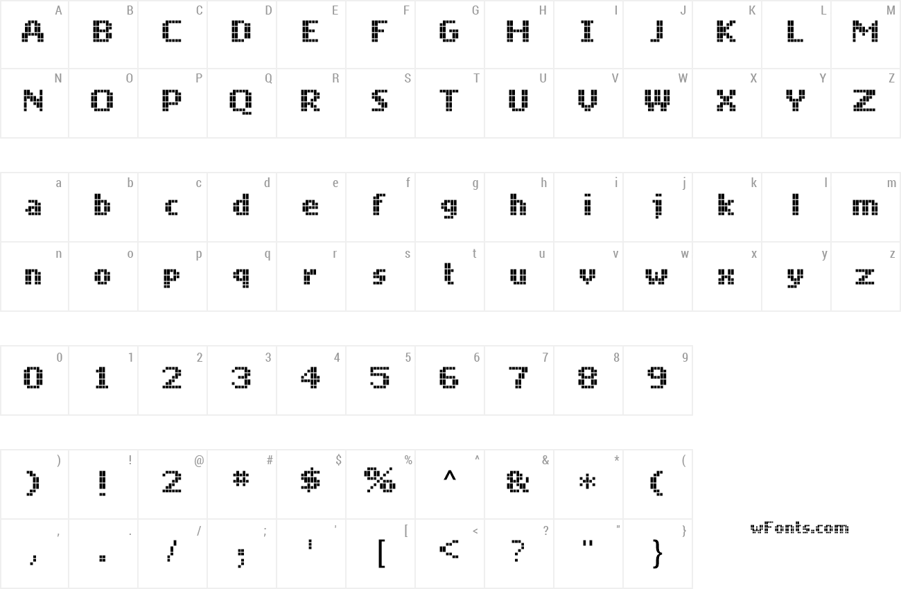 Mobile Font Font