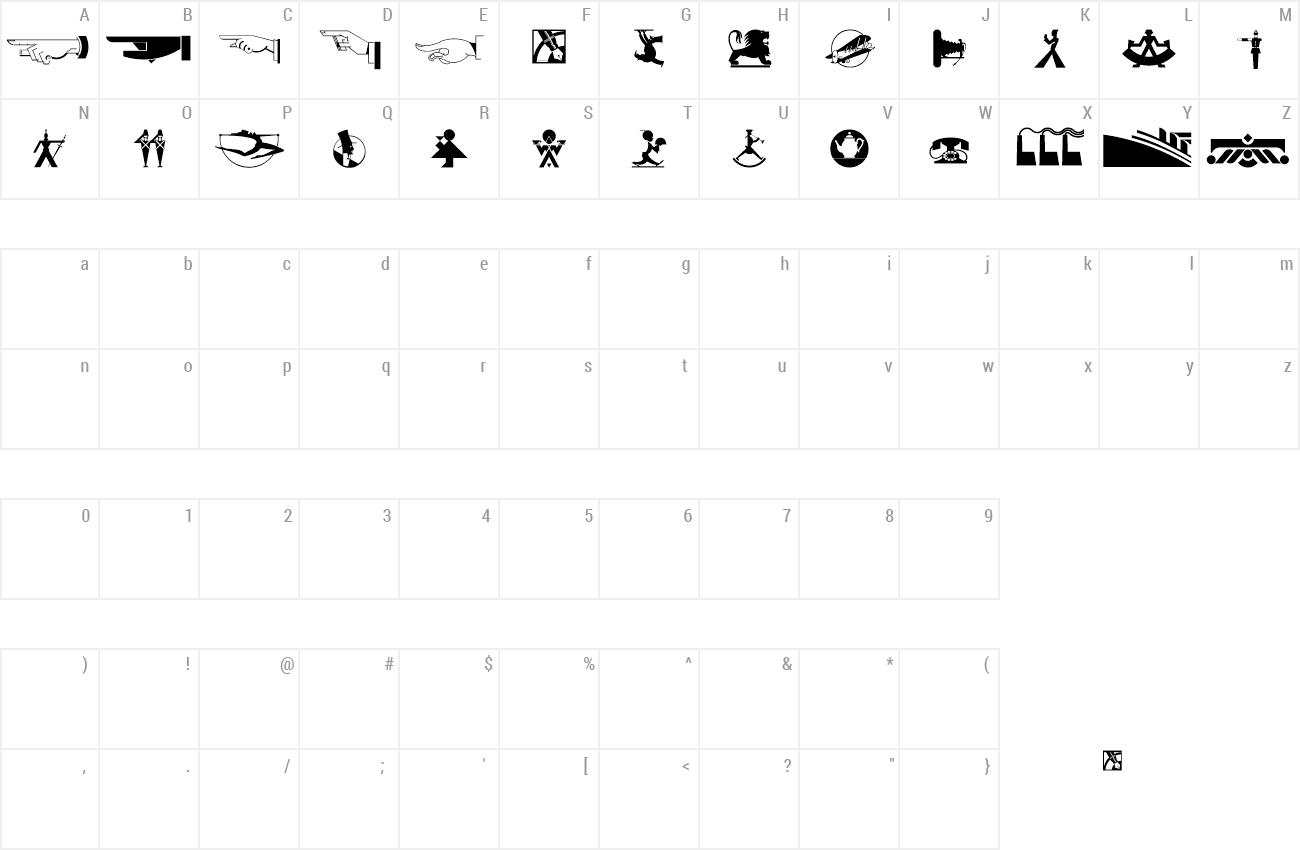 DecoDingbats1 Font
