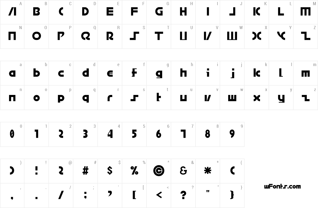 BRIDGEco. Font