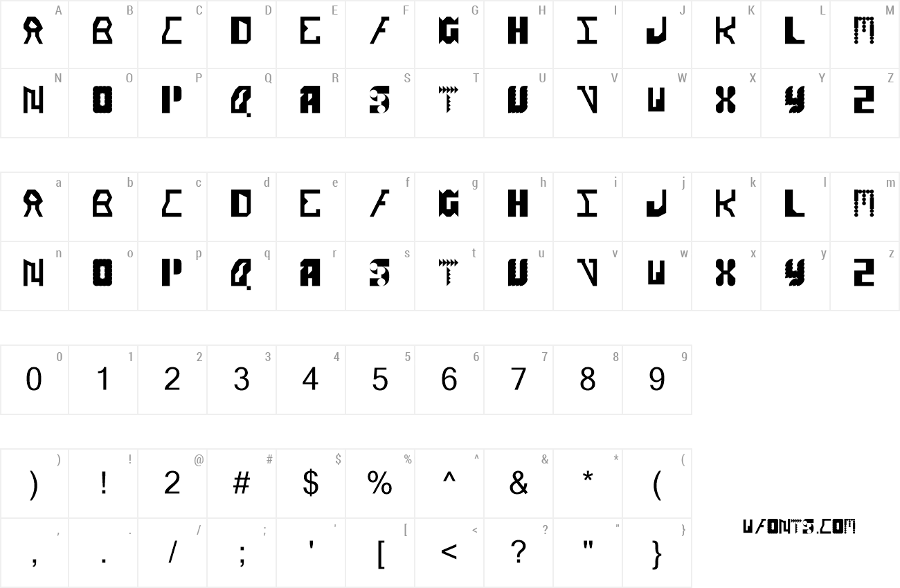 Alien Alphabet Font
