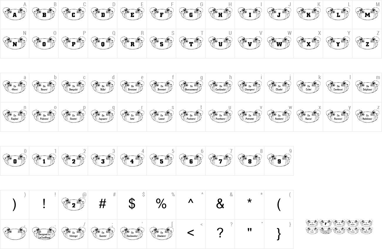 LCR Football Fanatic Font
