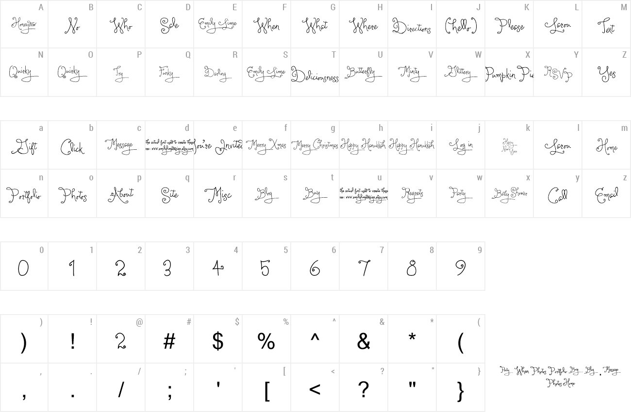 Larou Words Font