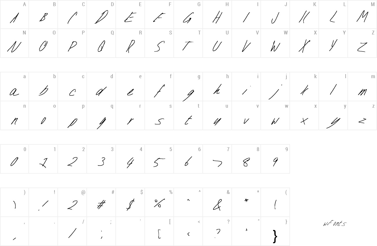 One Minute left Font