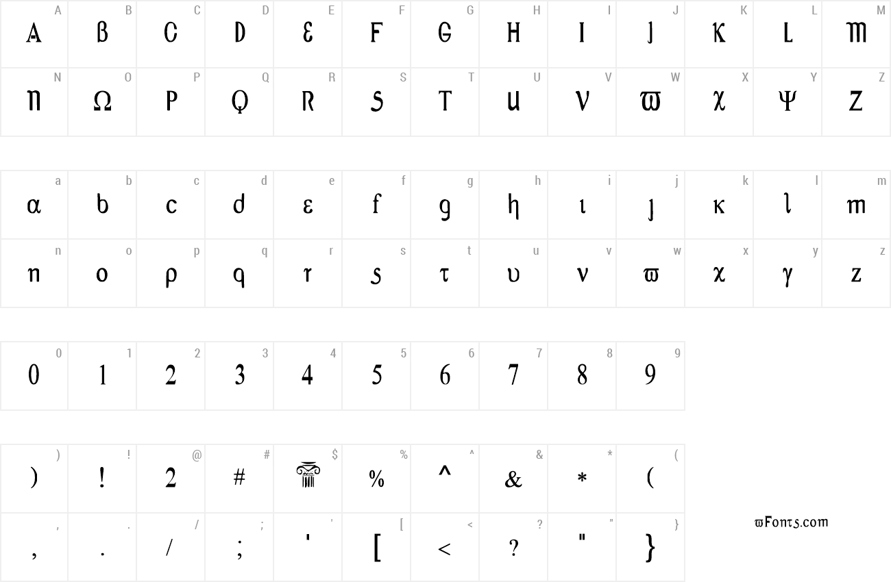 Greex Font
