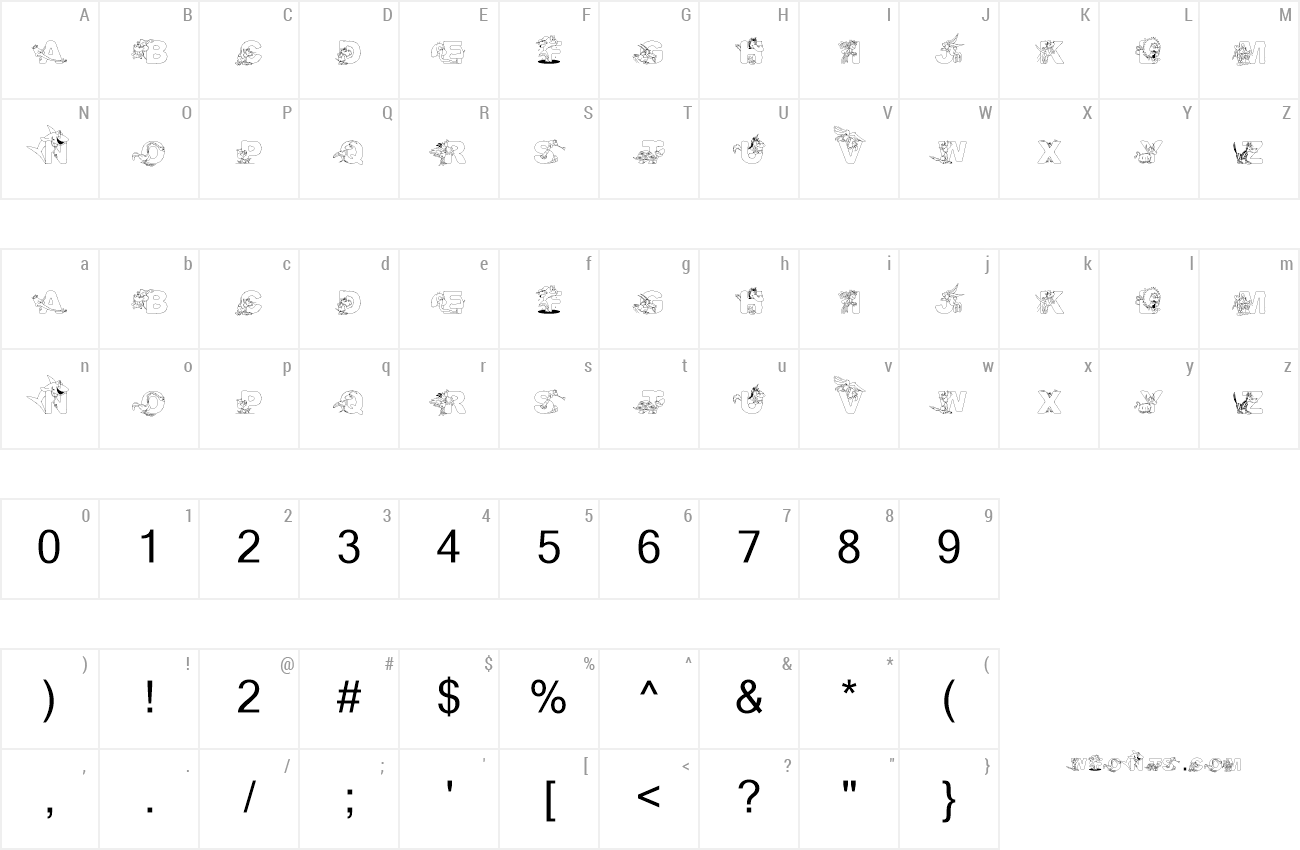 AbecedarianZoo Font
