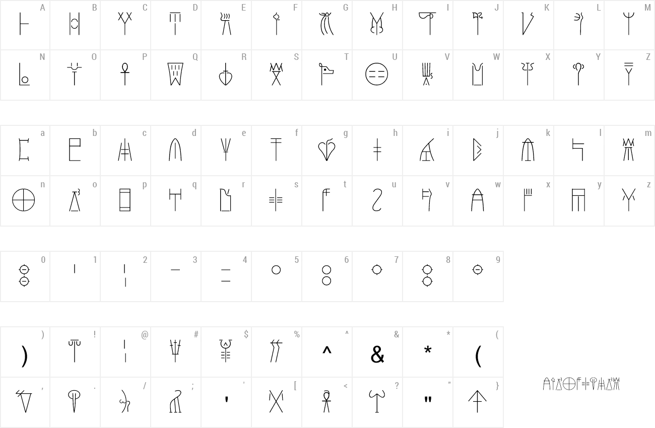 Linear B Font