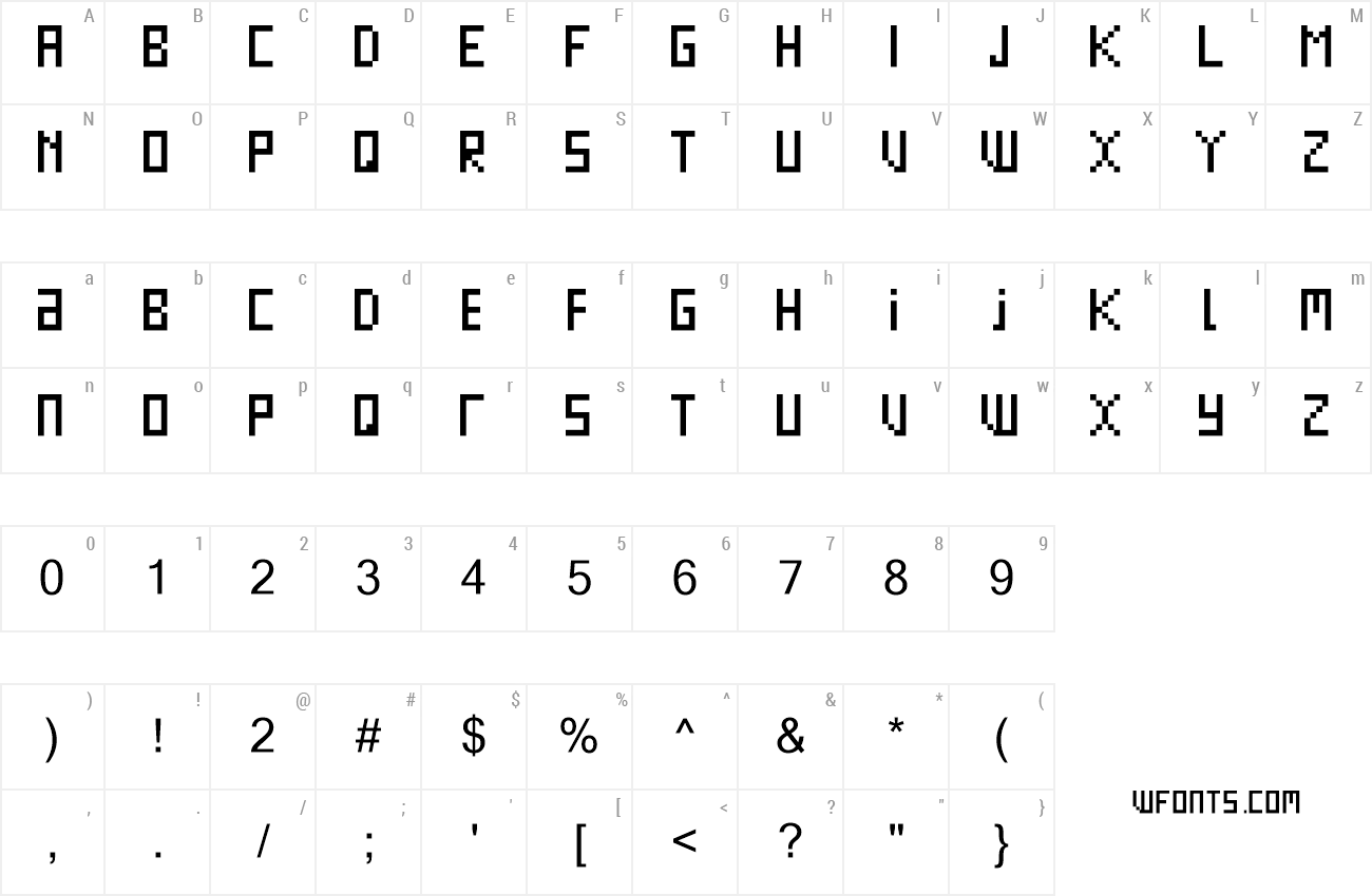 WLM Boring Old Teletext Font