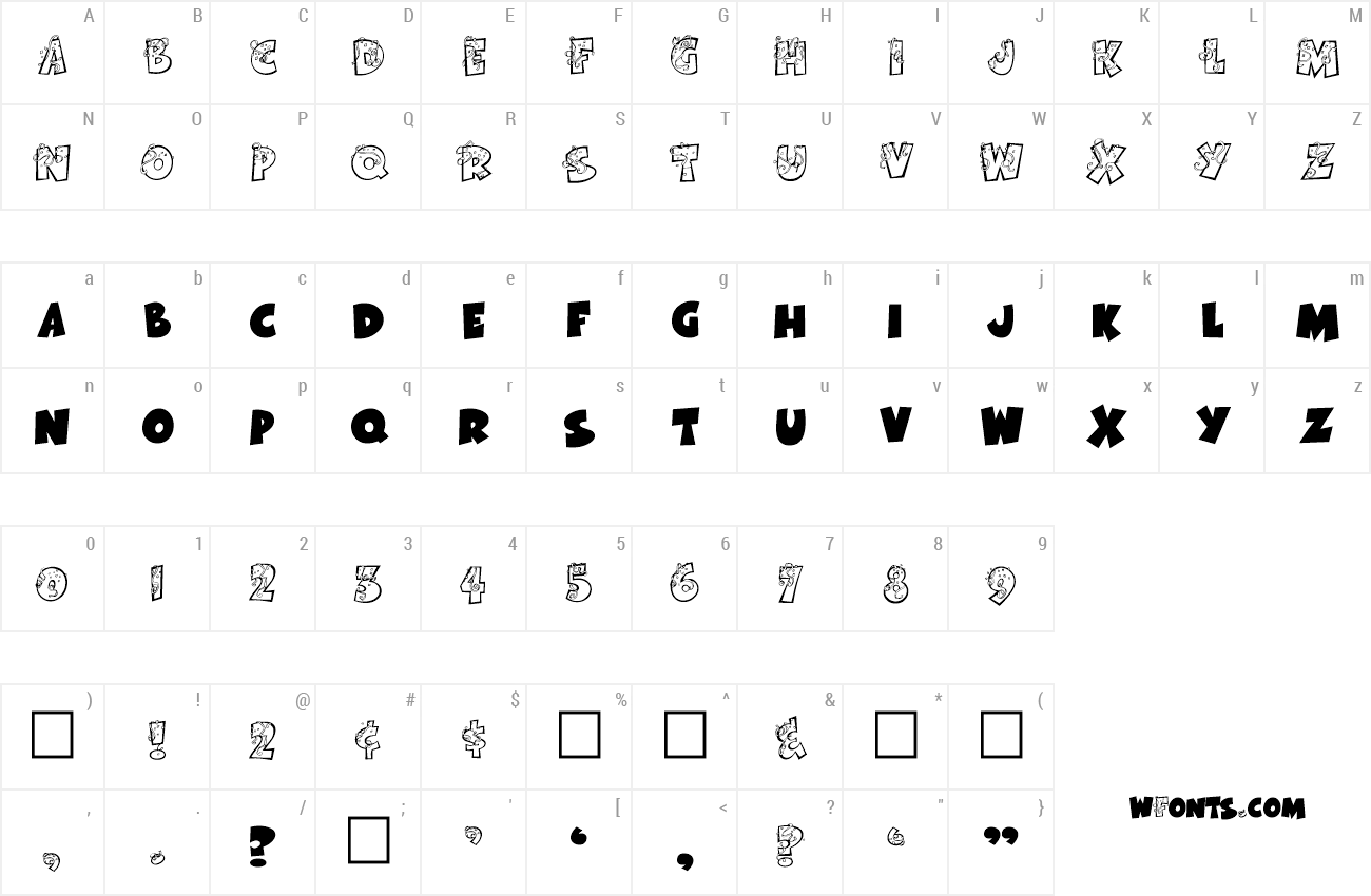 ChartreuseParsonsSH Font