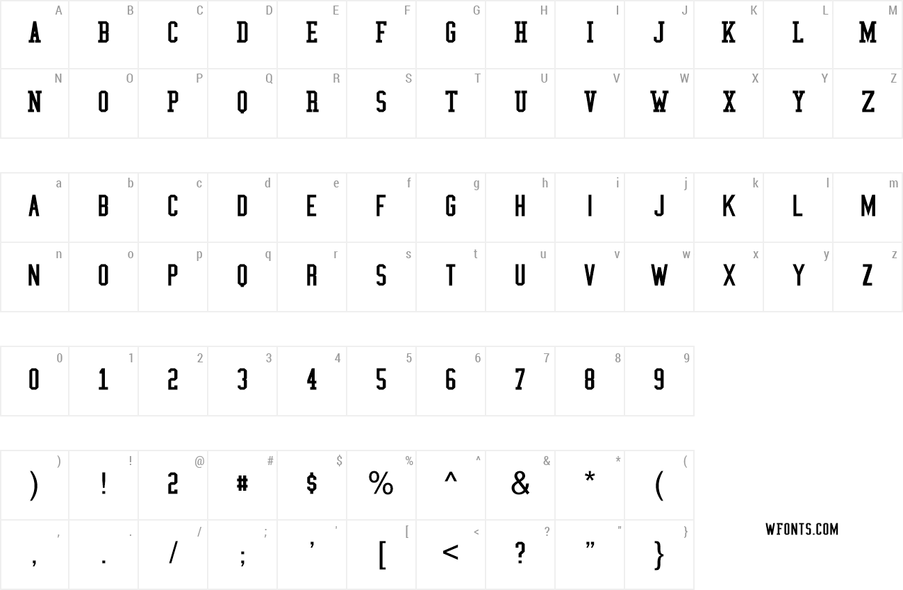 College Condensed Font