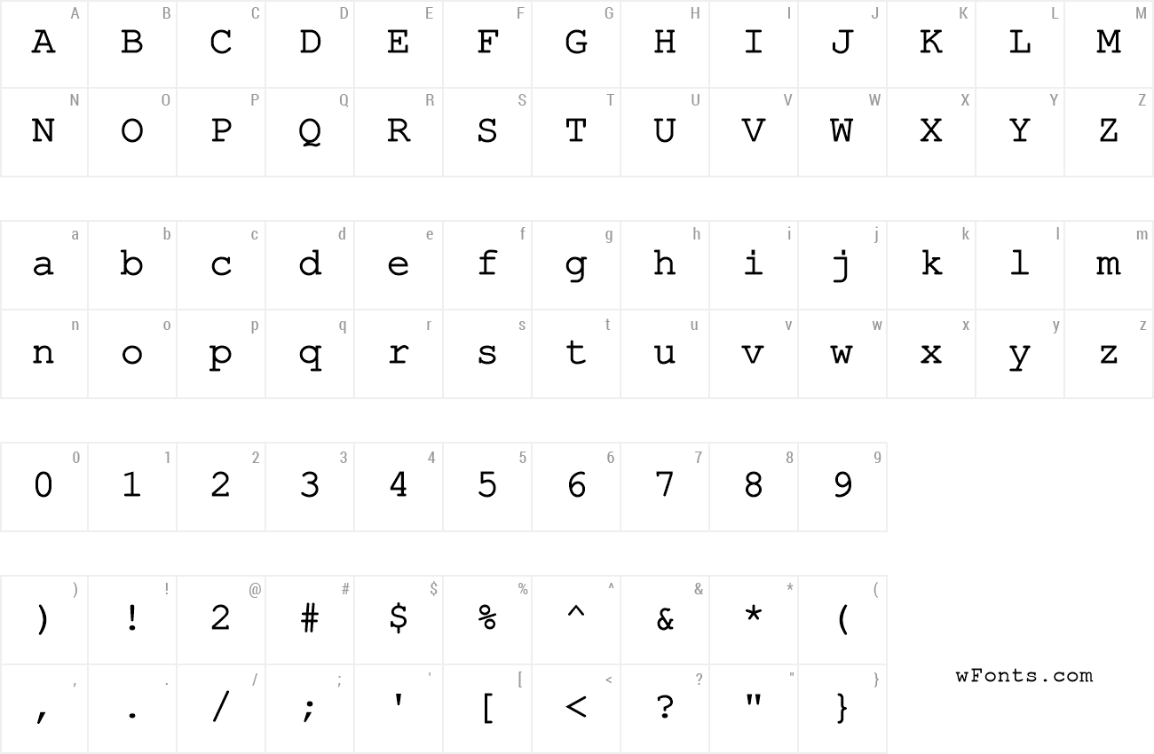 ER Kurier KOI8-R Font