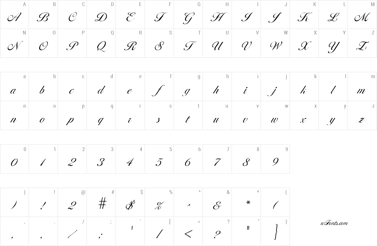 GE LaraScript Font