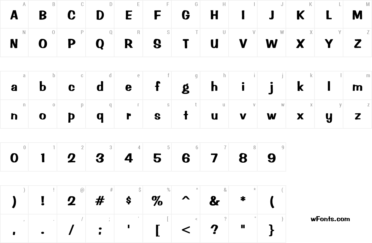Impressed Bold Font