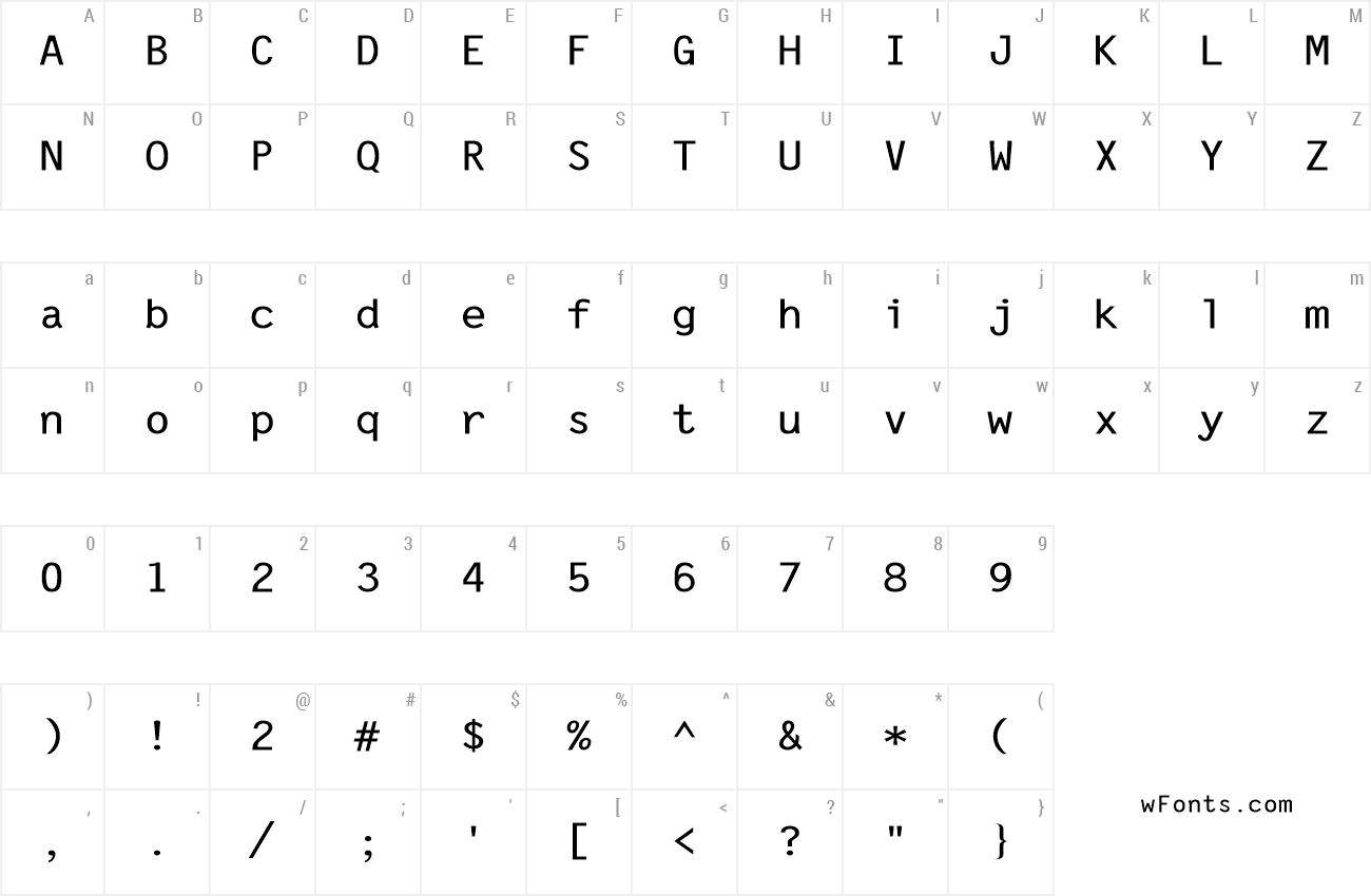 Letter Gothic Line Font