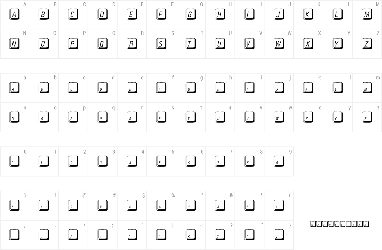 MacKeyCaps Font