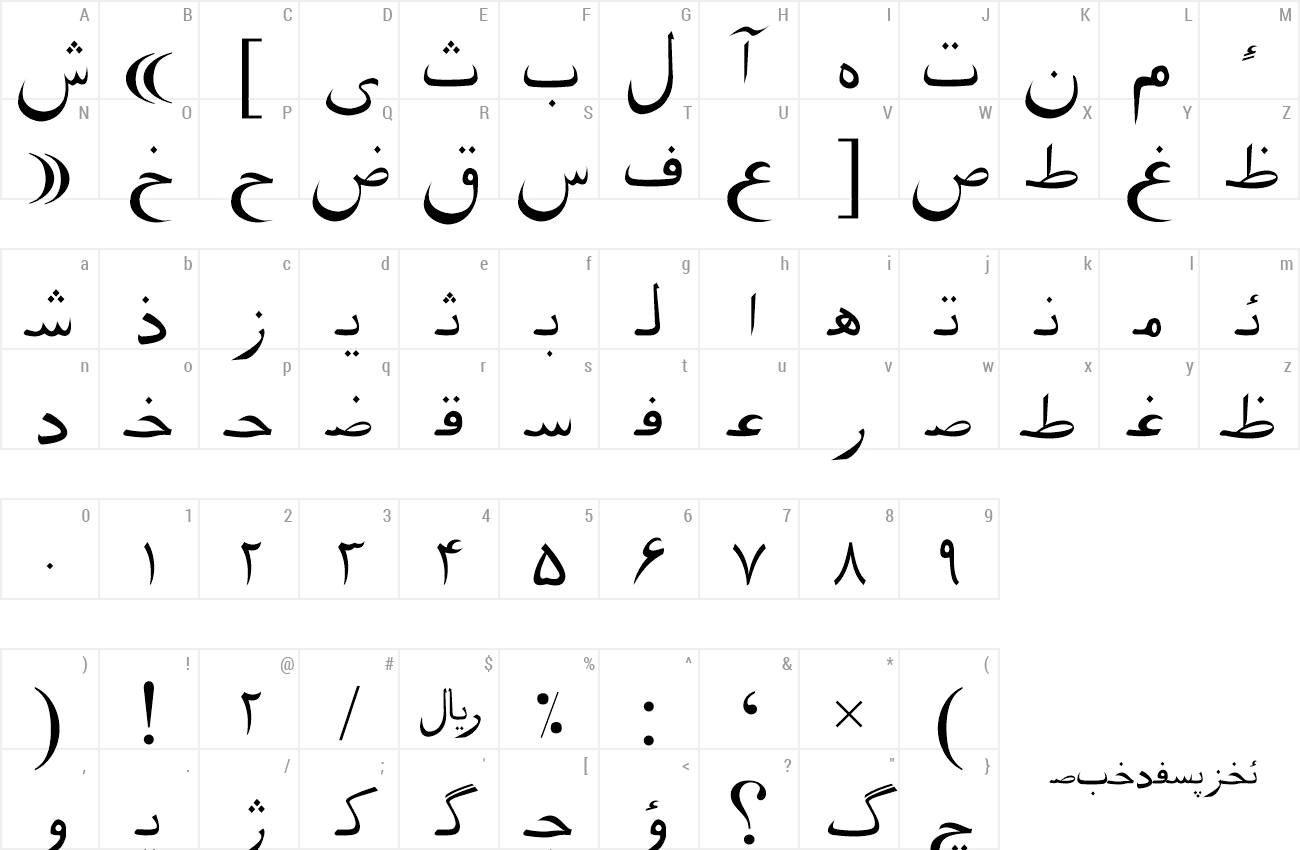 Pars Ziba - Draft Font