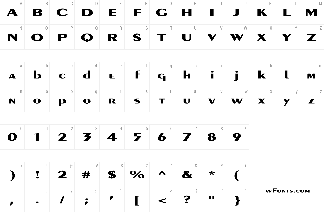 Peignot-Demi-Bold Ex Font