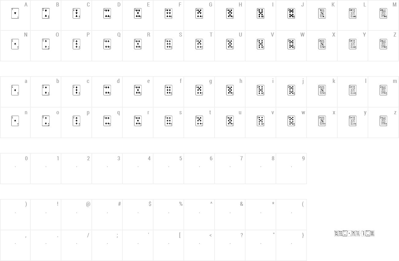 Playing Cards Font