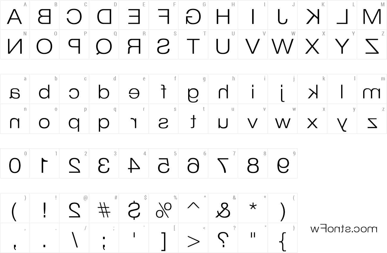 Strait Kcab Font