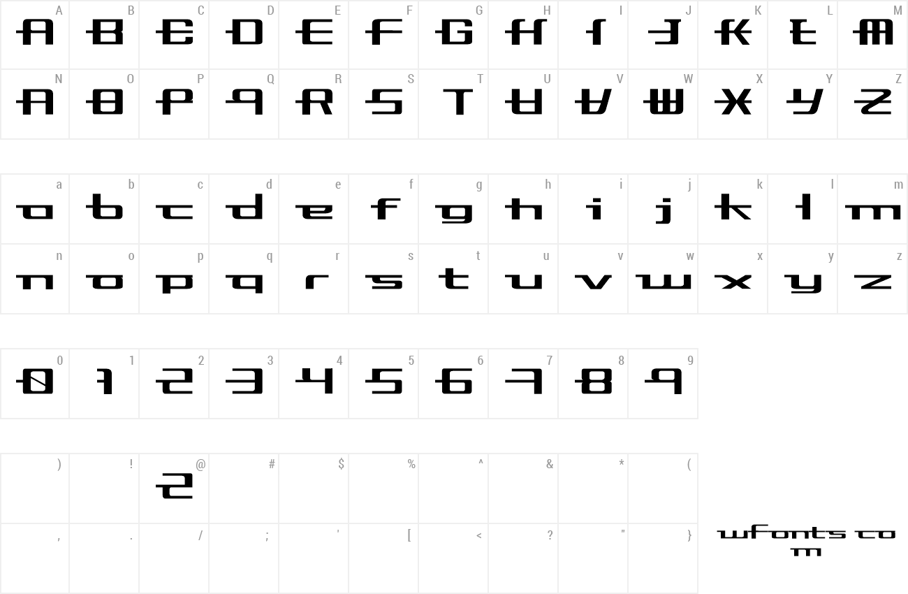 Continuous Font