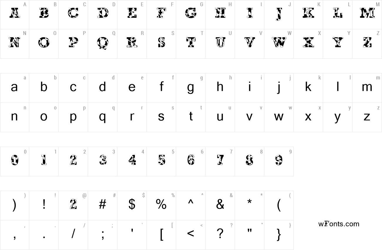 Happy Cow Font