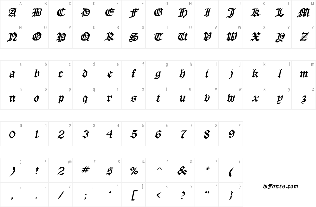 Manuscript-Extended Font