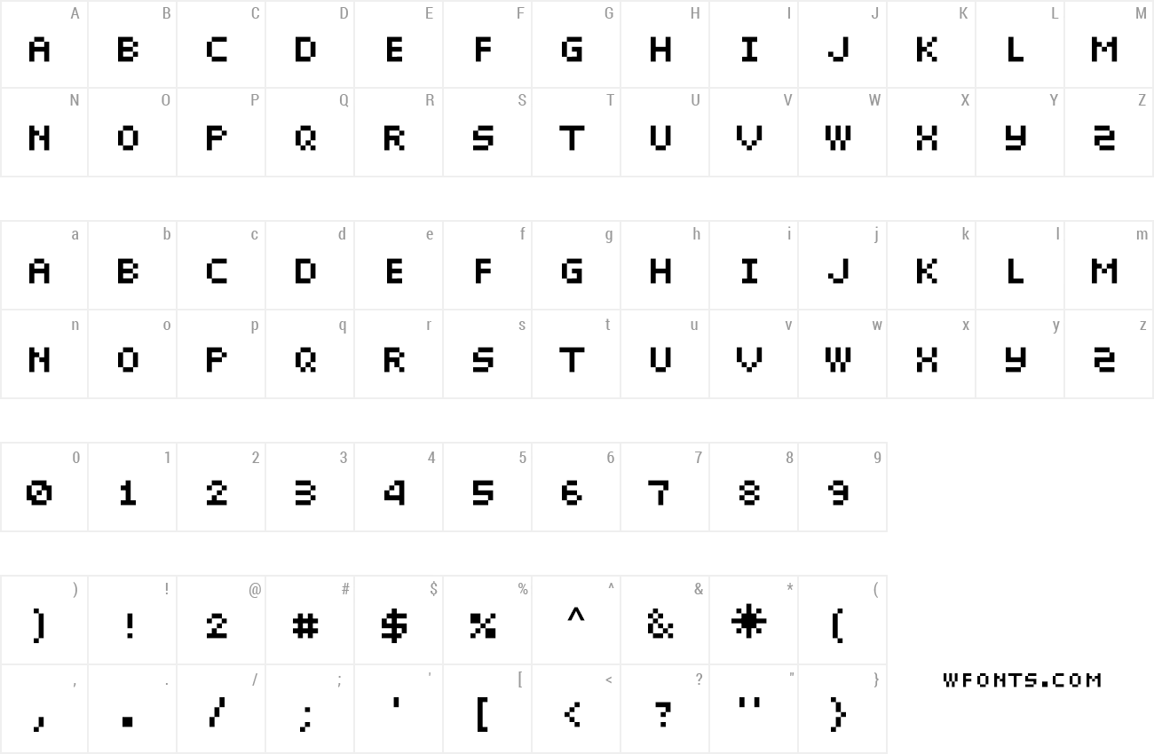 Pixelette Font