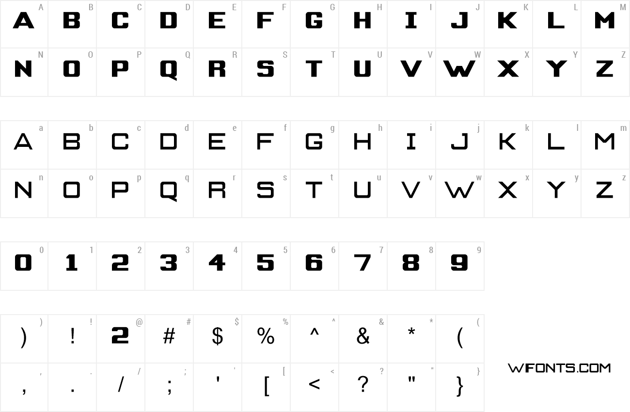 Work of Fortress Font