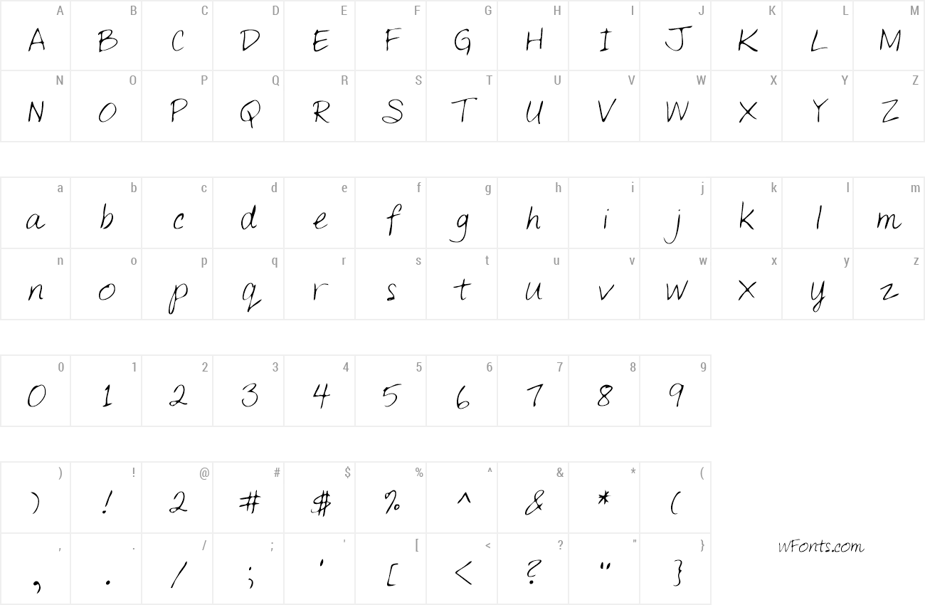 SherylsHand Font