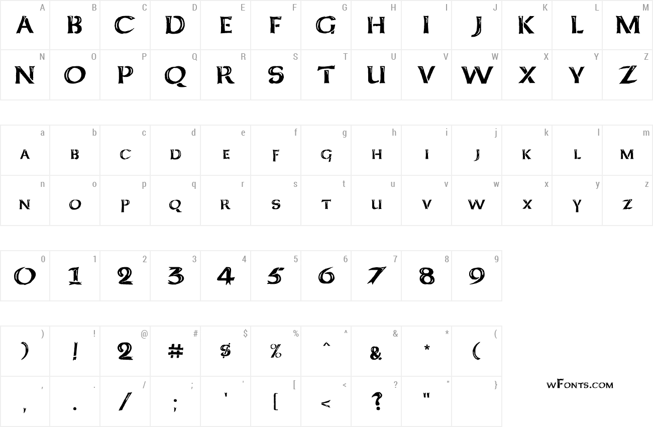 Kelt Caps Freehand Font