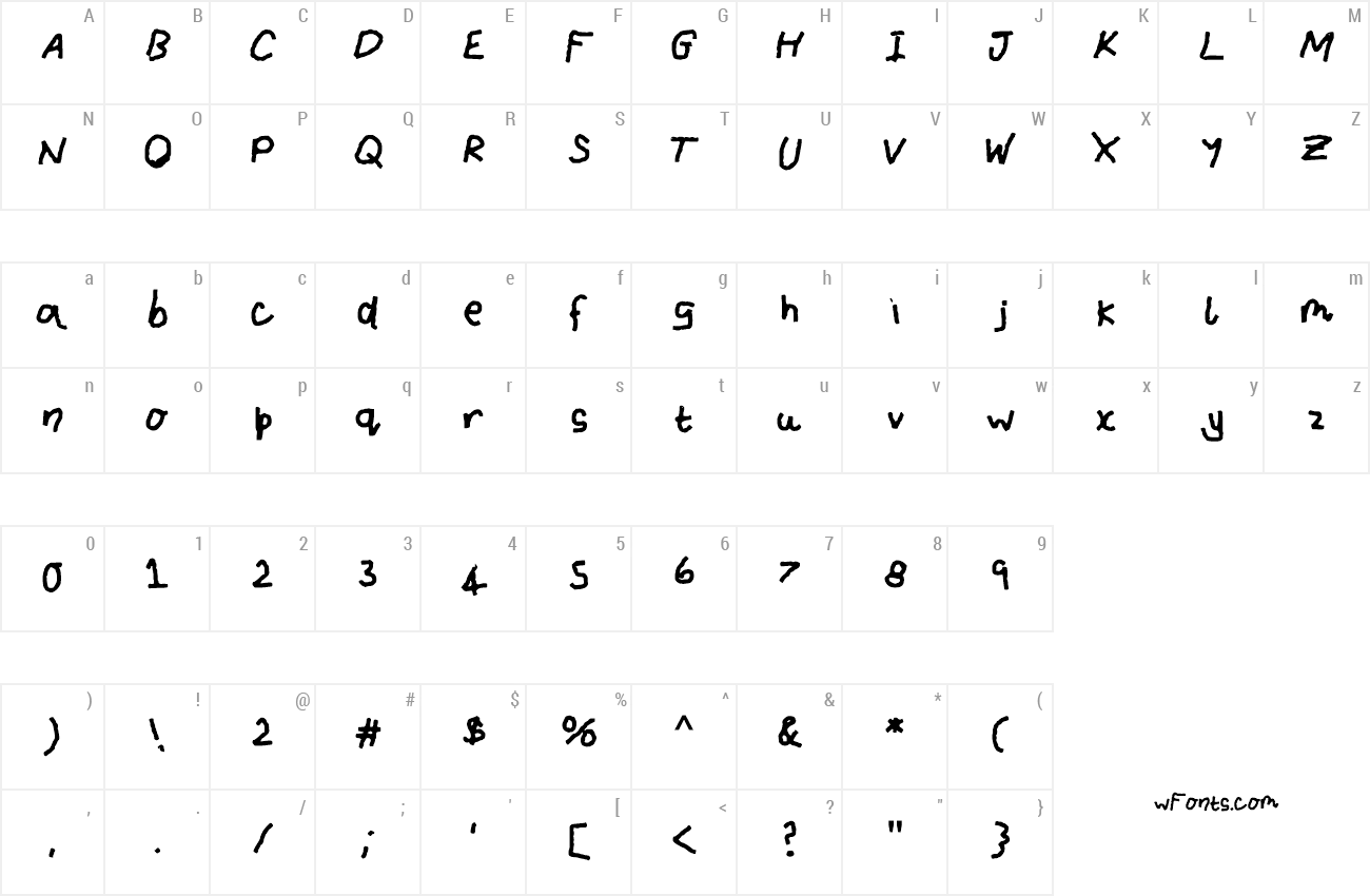 I Am The Crayon Master Font