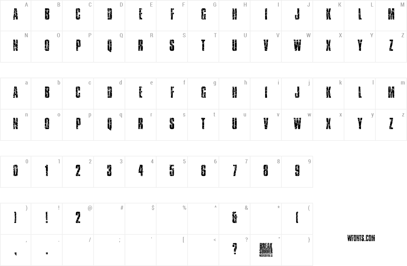 Break Summer Font