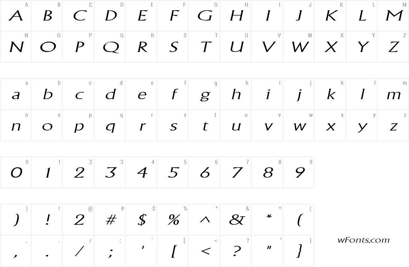 AlbertaWide Font